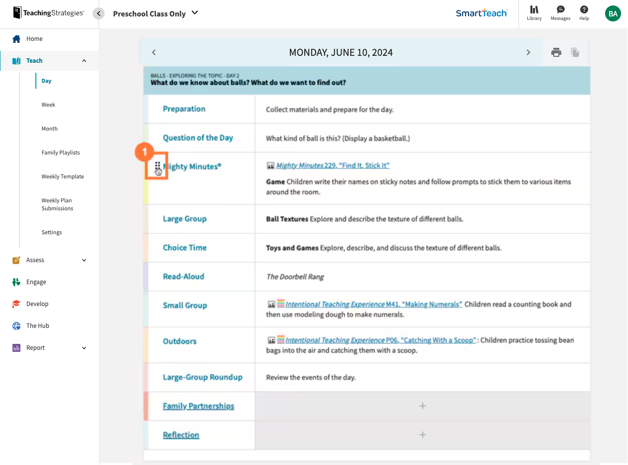 Using the Day View Calendar