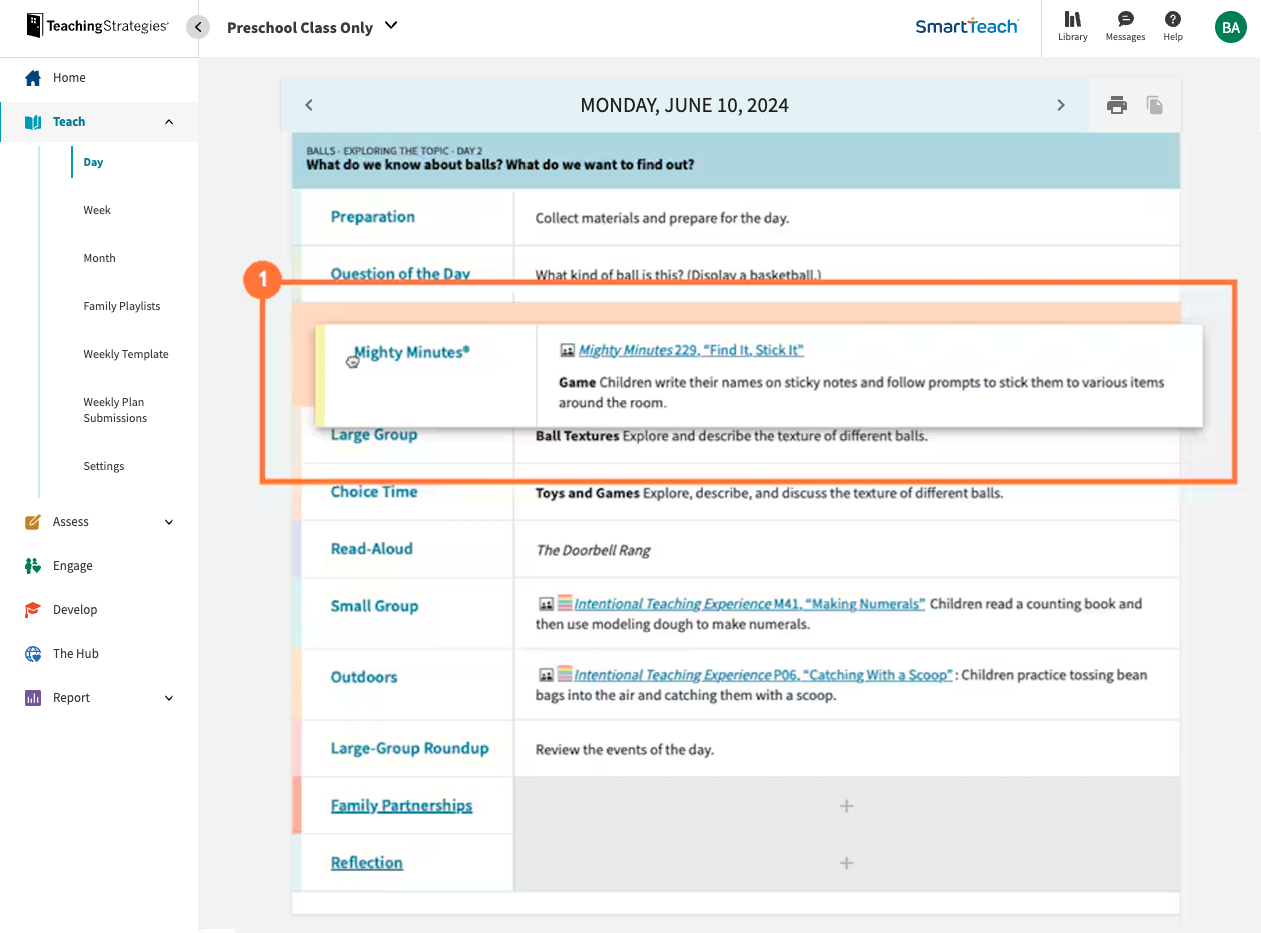 Using the Day View Calendar