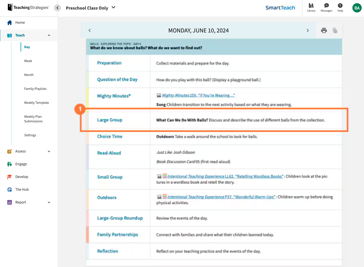 Using the Day View Calendar