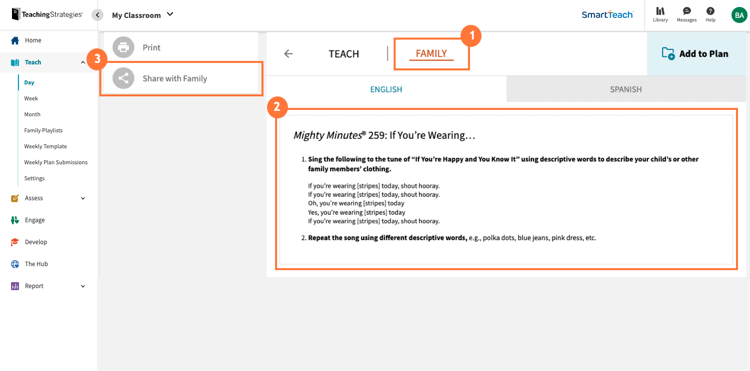 Using the Day View Calendar