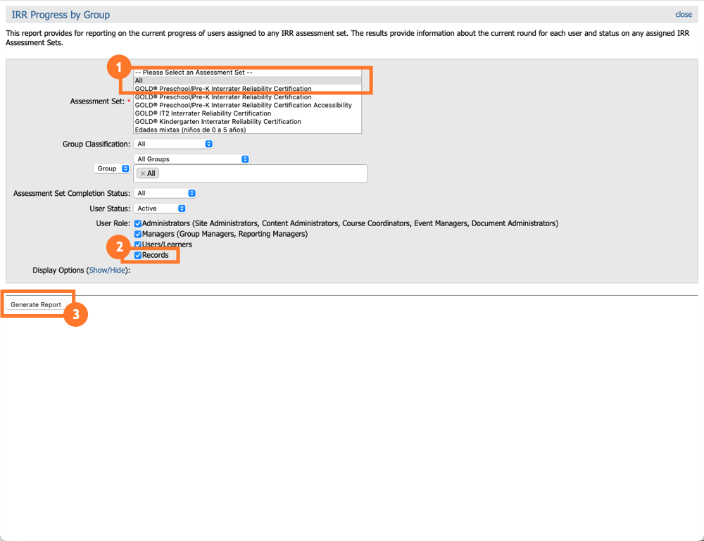 Interrater Reliability Report