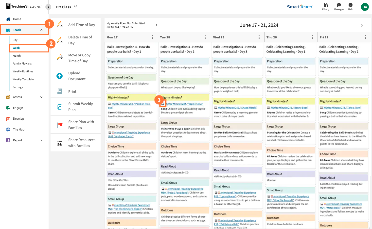 Planning and Assessing Mighty Minutes