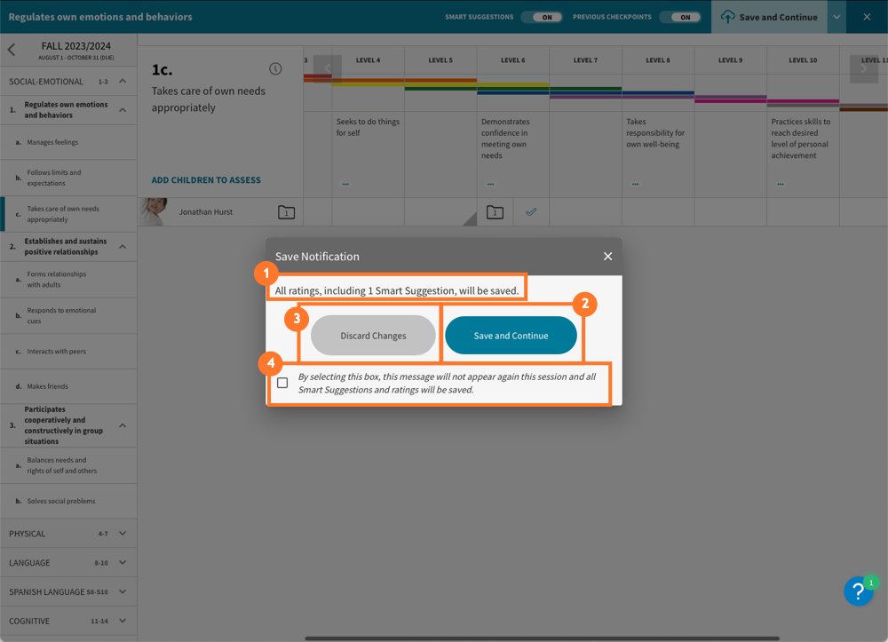 Entering and Finalizing Checkpoints