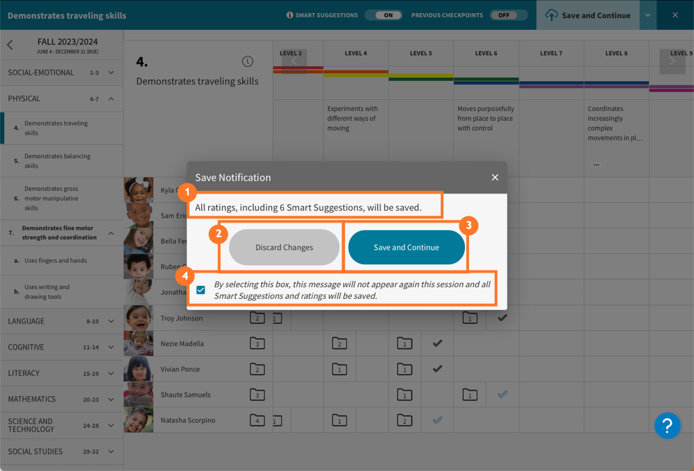 Entering and Finalizing Checkpoints
