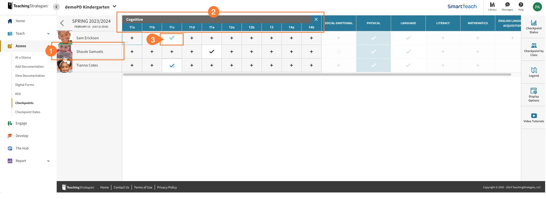 Entering and Finalizing Checkpoints