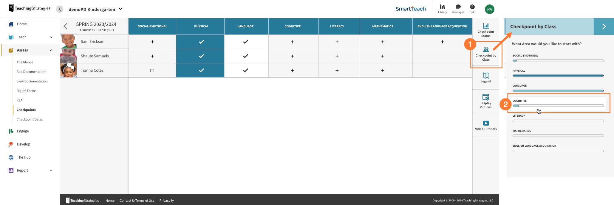 Entering and Finalizing Checkpoints