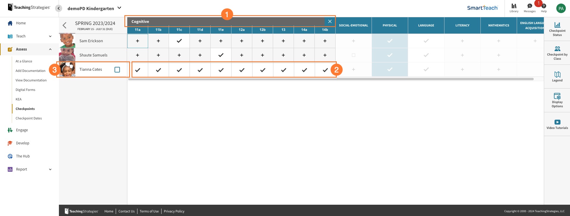 Entering and Finalizing Checkpoints