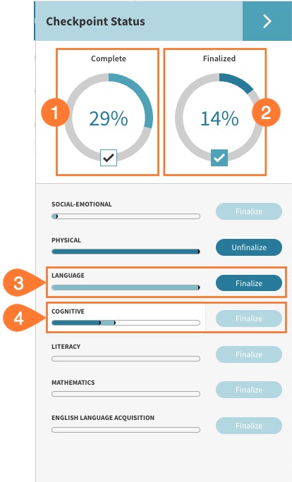 Entering and Finalizing Checkpoints