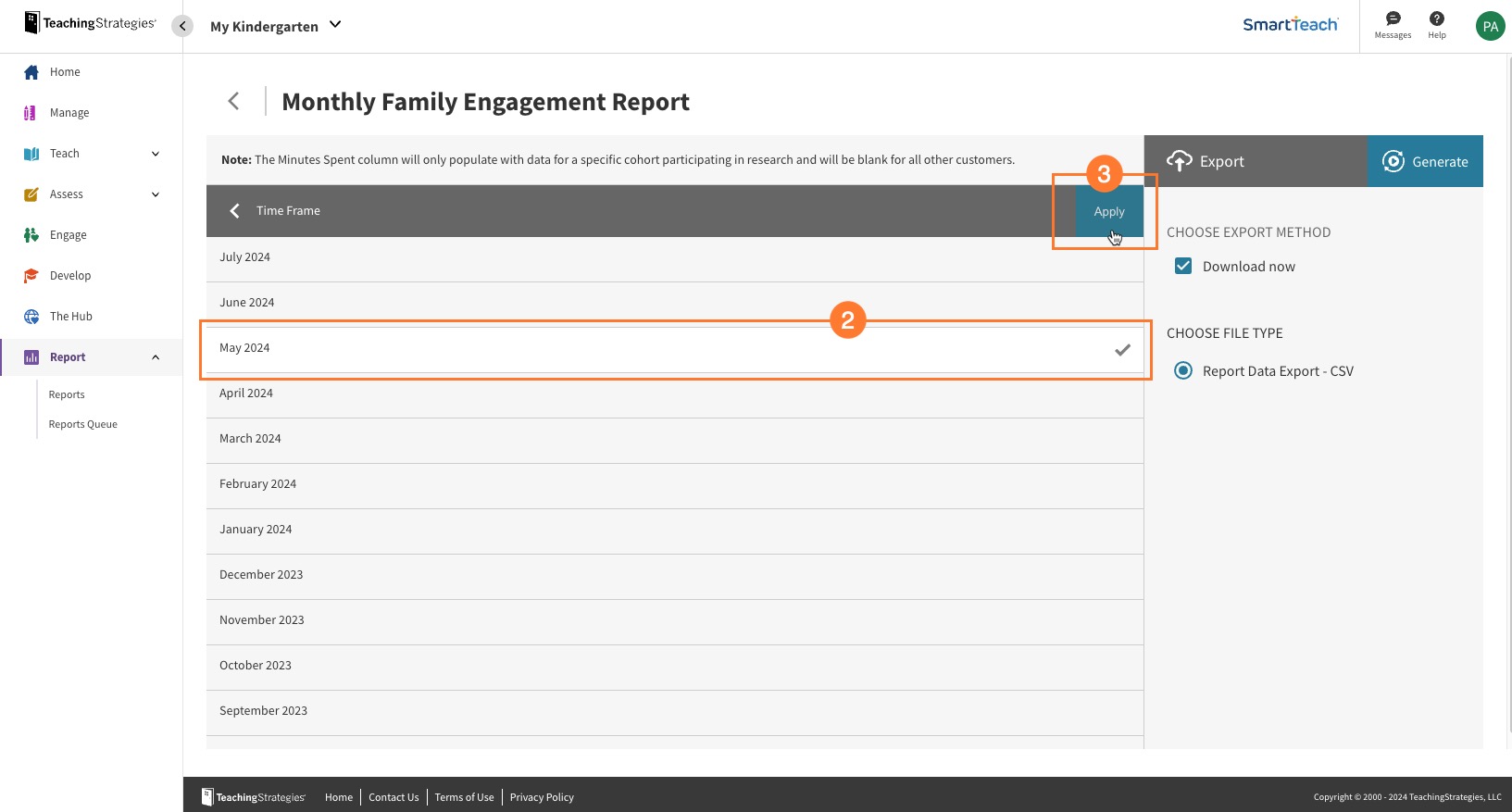 Monthly Family Engagement Report