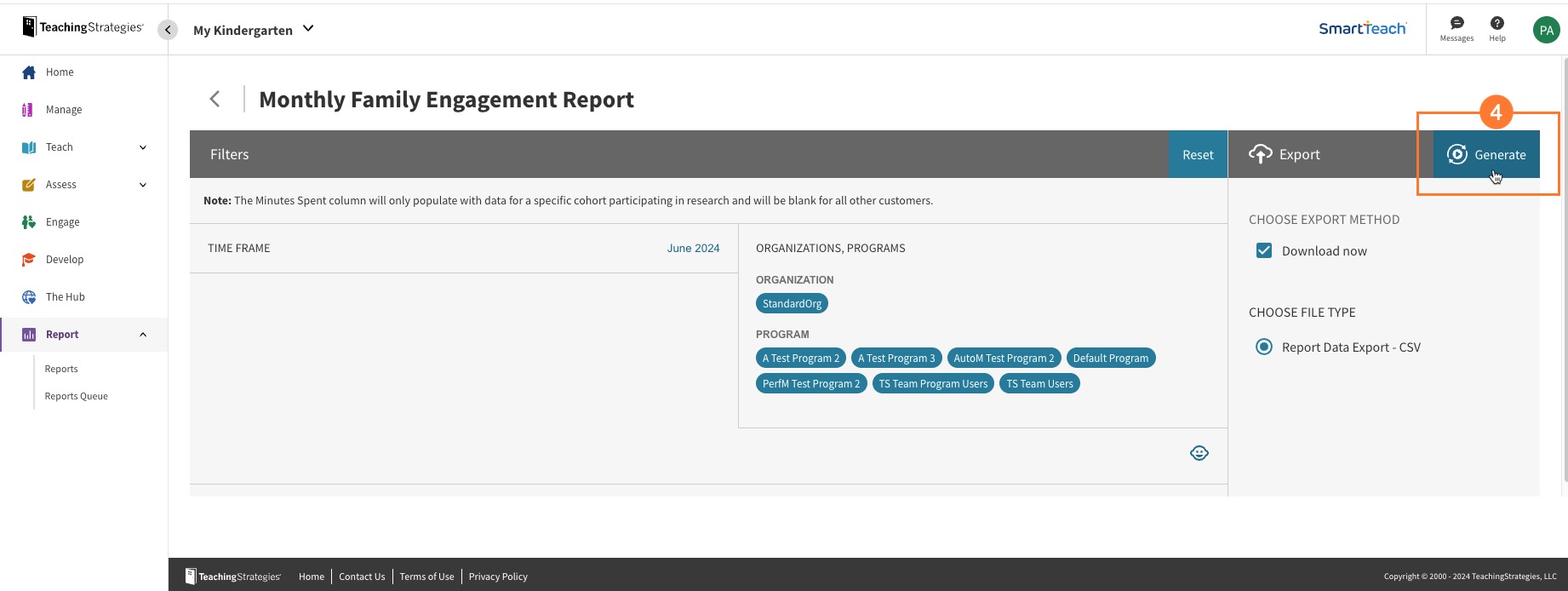 Monthly Family Engagement Report