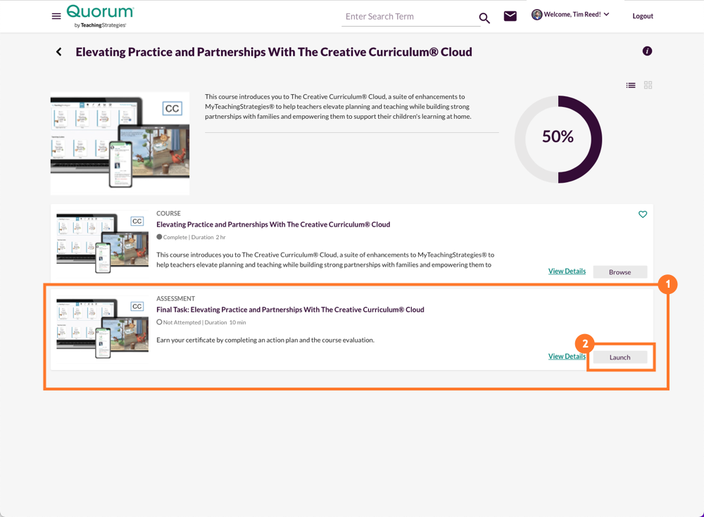 Completing Product Tutorials in Quorum