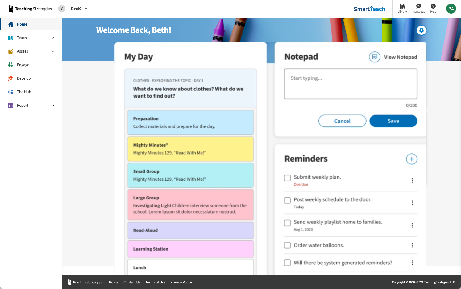 Using Your SmartTeach Landing Page (For Teachers)