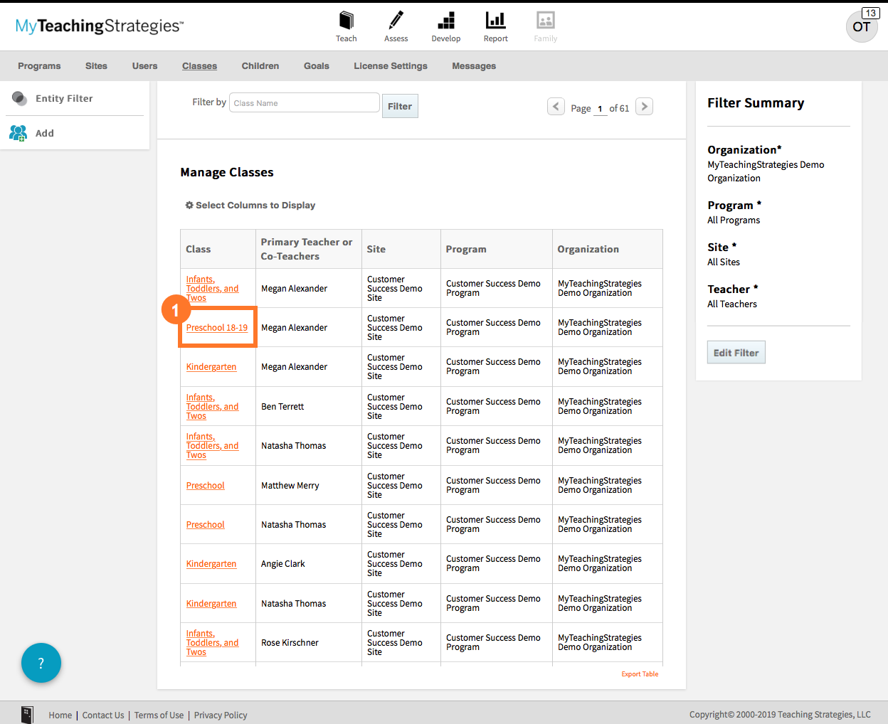 Which ages or classes/grades should I assign to a class as an ...