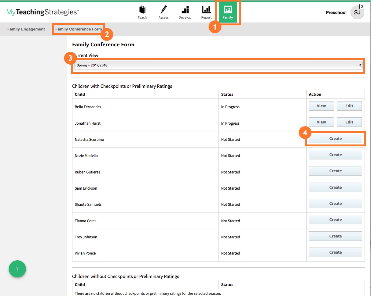 Family Conference Forms