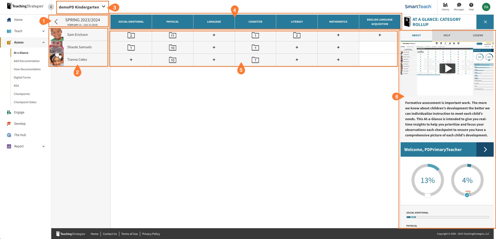 Using the Assessment At-a-Glance Dashboard
