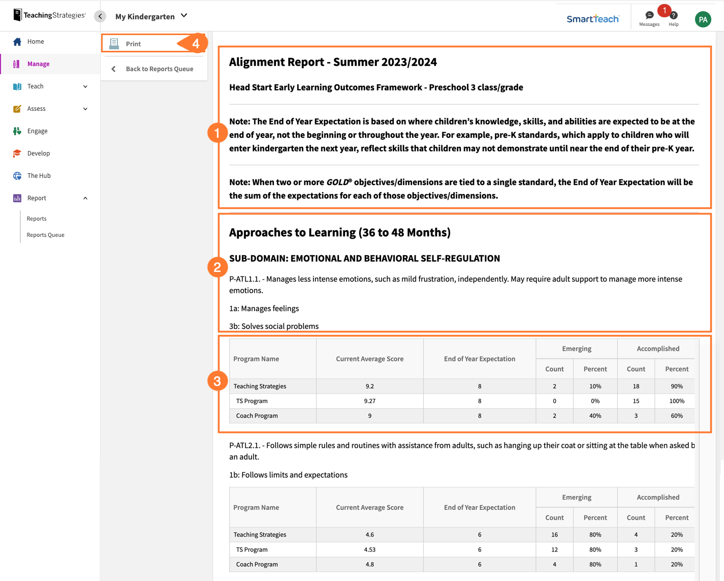 Alignment Report - Administrators