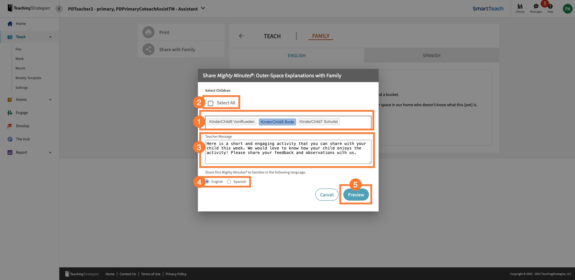 Sharing Family Mighty Minutes with Families