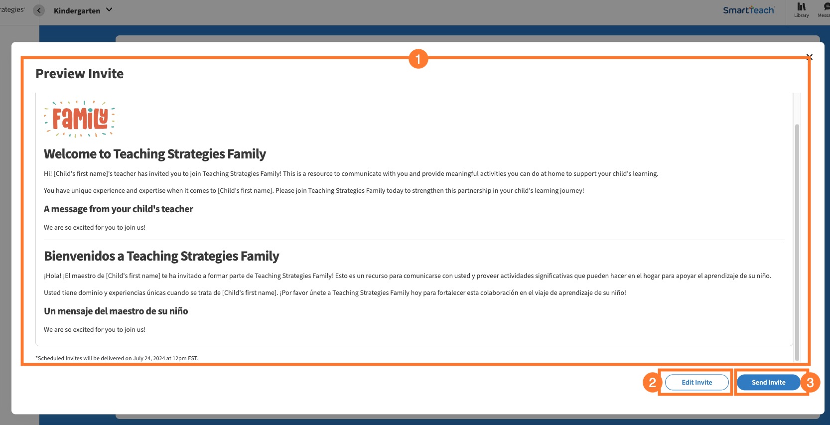 Managing Family Members in SmartTeach