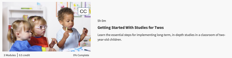 Getting Started With Studies for Twos Online Course