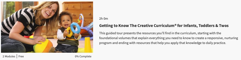 Product Tutorial: Getting to Know The Creative Curriculum for Infants ...