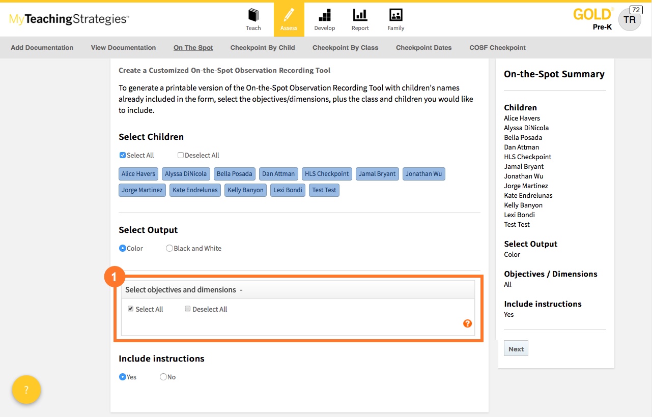 Why are no objectives and dimensions appearing on the On-the-Spot ...