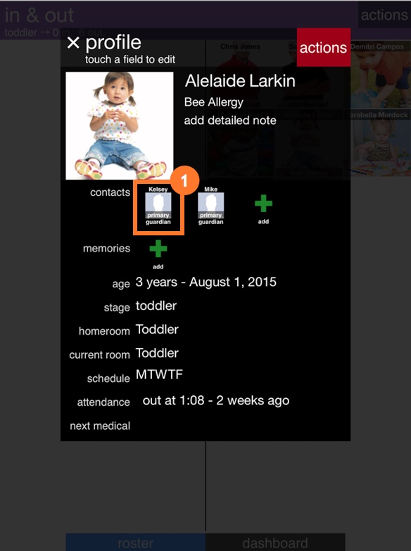 Updating Family Profile Pictures on the Childcare By Tadpoles App