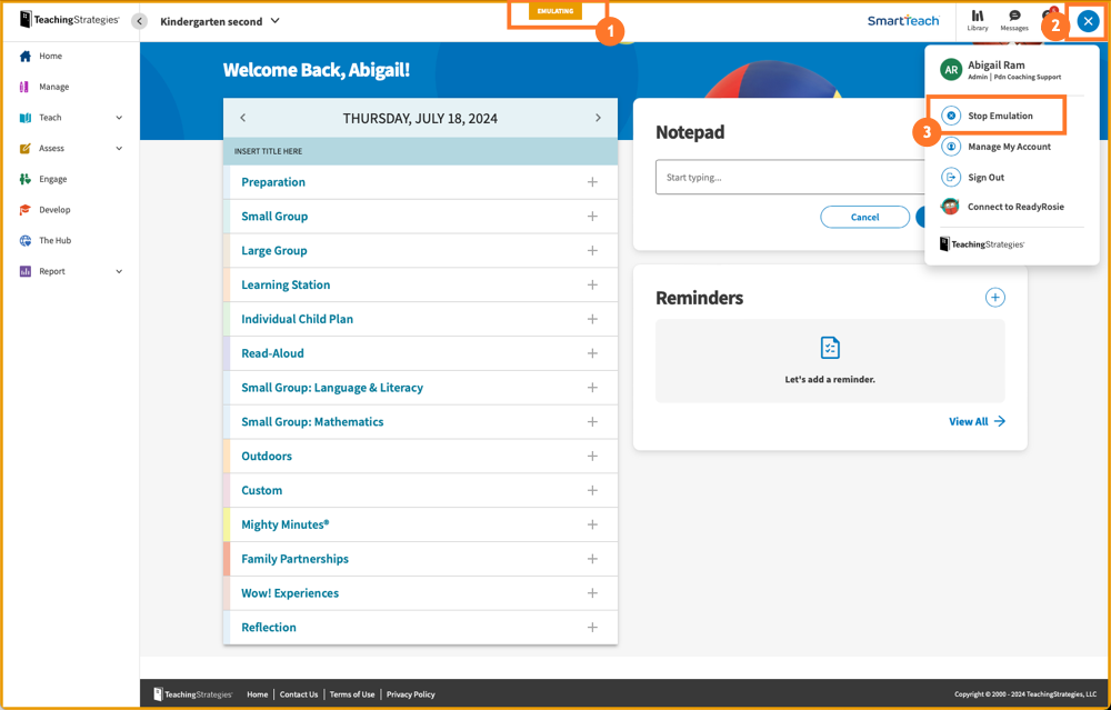 Managing Users in SmartTeach