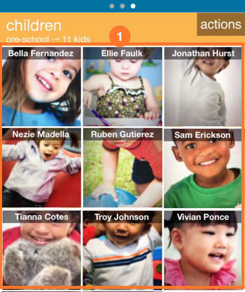 How do I sort child records in the MyTeachingStrategies mobile app?