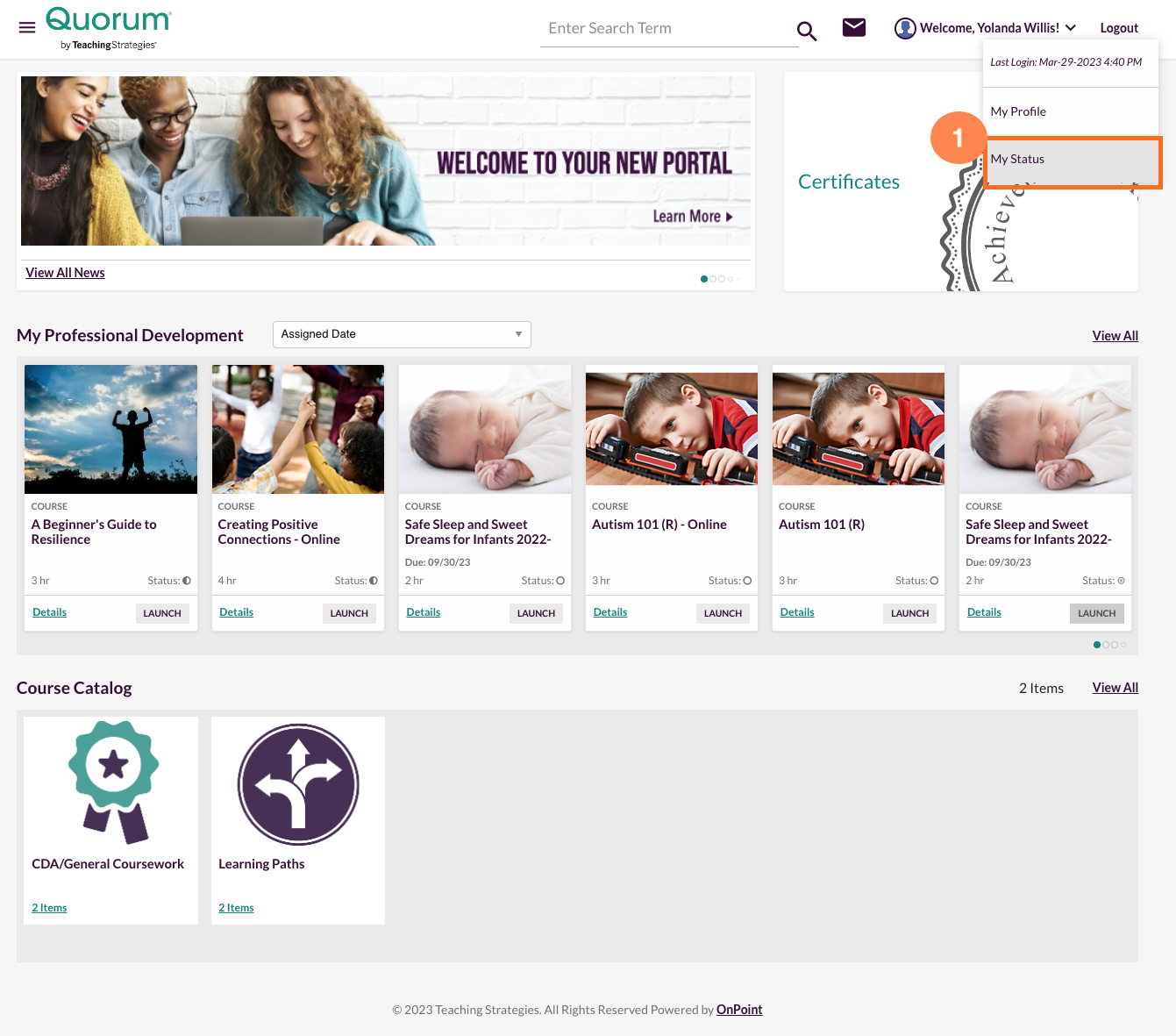 How to Access Your Quorum Transcript