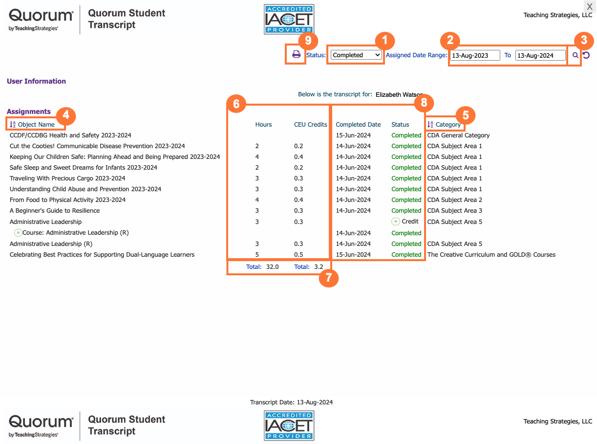 How to Access Your Quorum Transcript