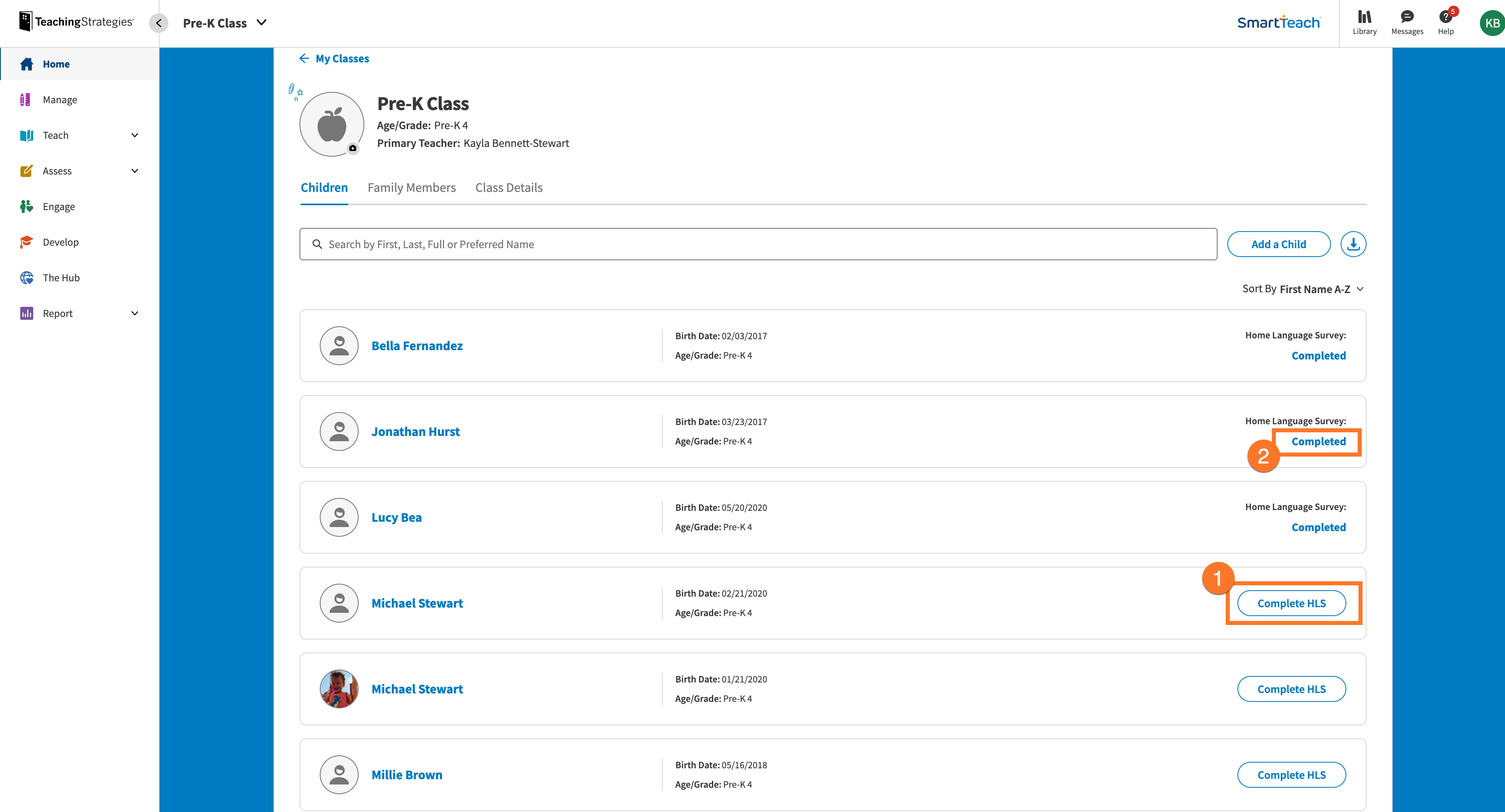Completing the Home Language Survey