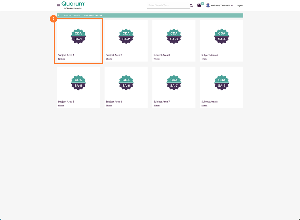 How do I get my CDA on Quorum?