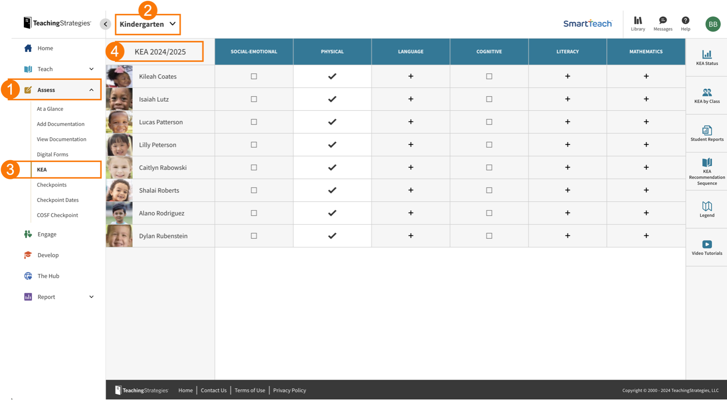 Using the KEA Survey
