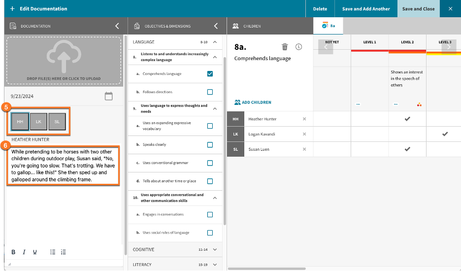 How do I individualize documentation?