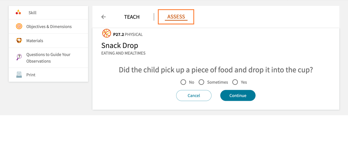 How to assess using Skill Development Cards?