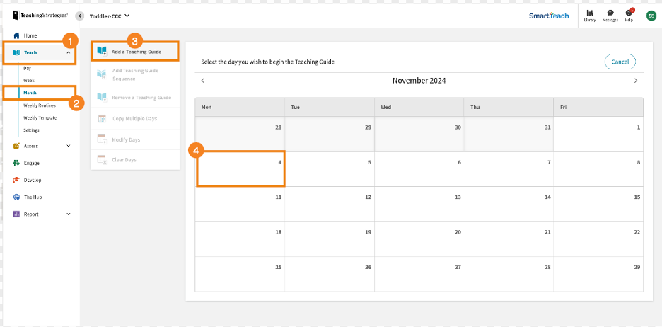 Adding Teaching Guides to Your Planning Calendar