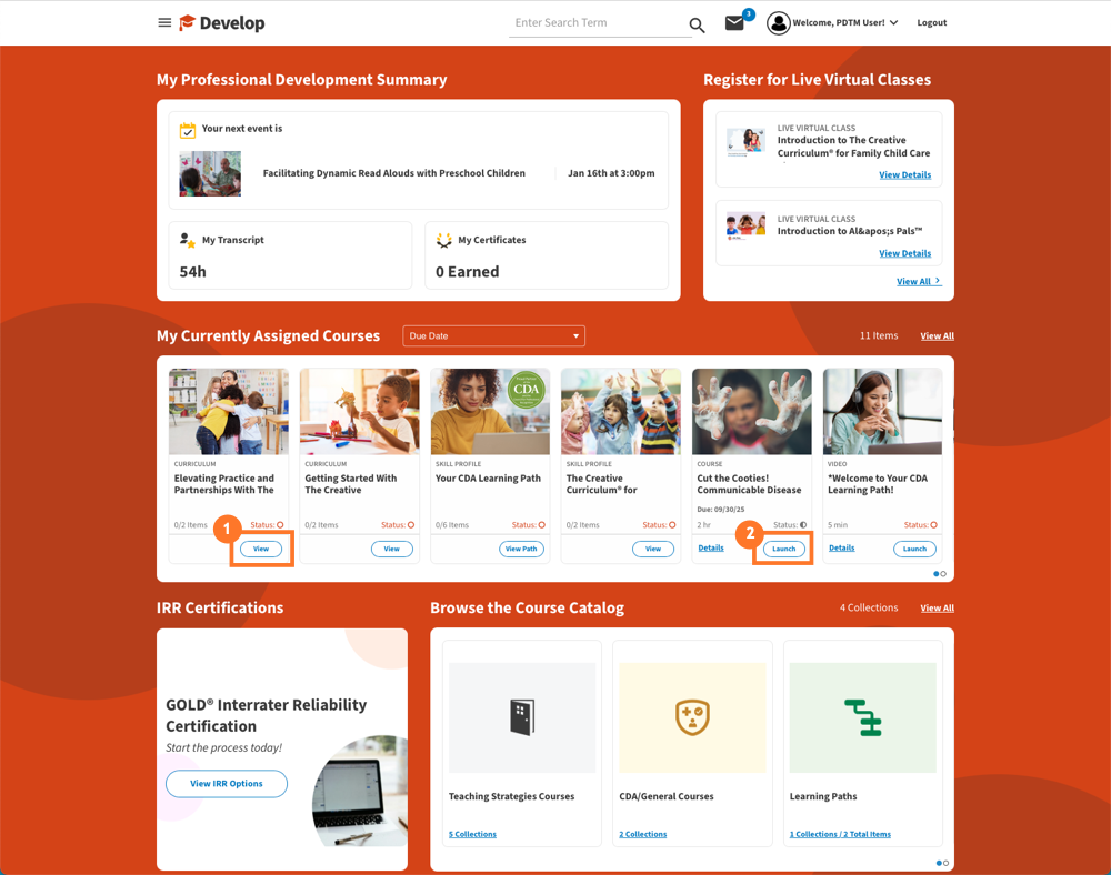 Completing On-Demand Courses in Quorum