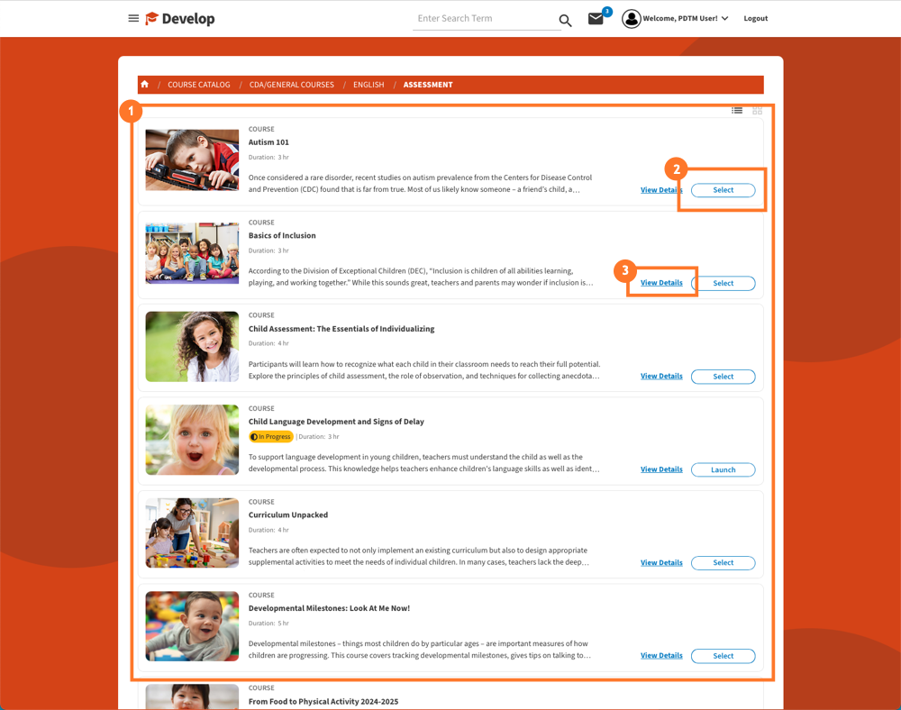 Completing On-Demand Courses in Quorum