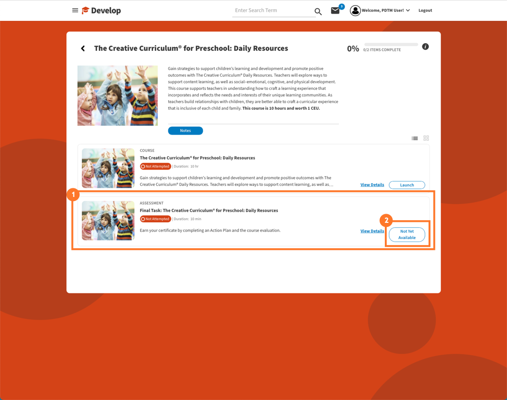 Completing On-Demand Courses in Quorum