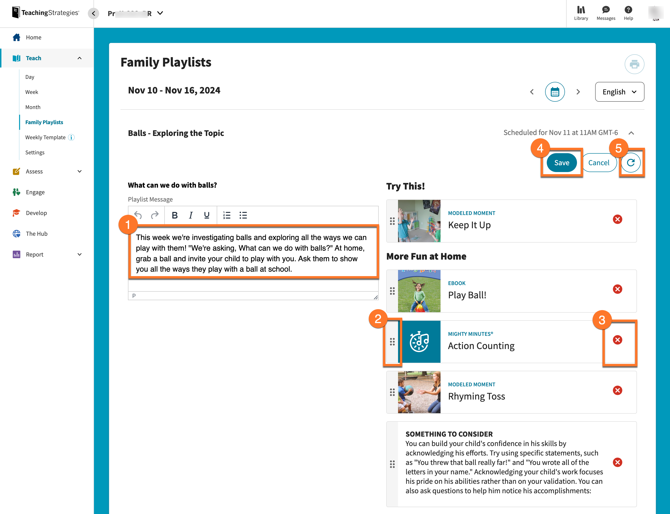 Sharing The Creative Curriculum® Cloud Playlists with Families