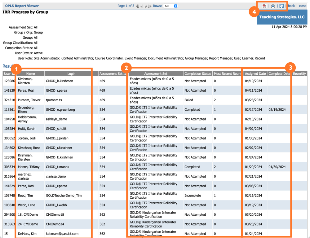 Generating the IRR Progress By Group Report in Quorum