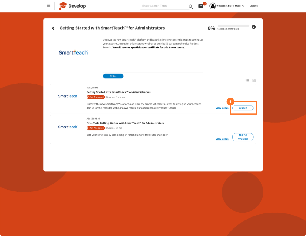 Completing Product Tutorials in Quorum