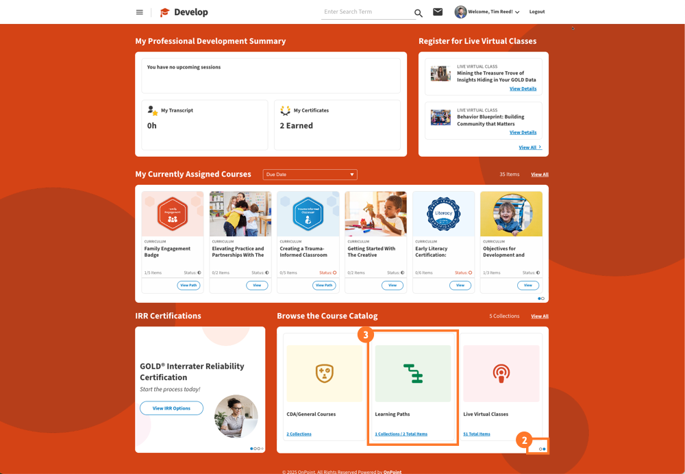 Completing Learning Paths in Quorum