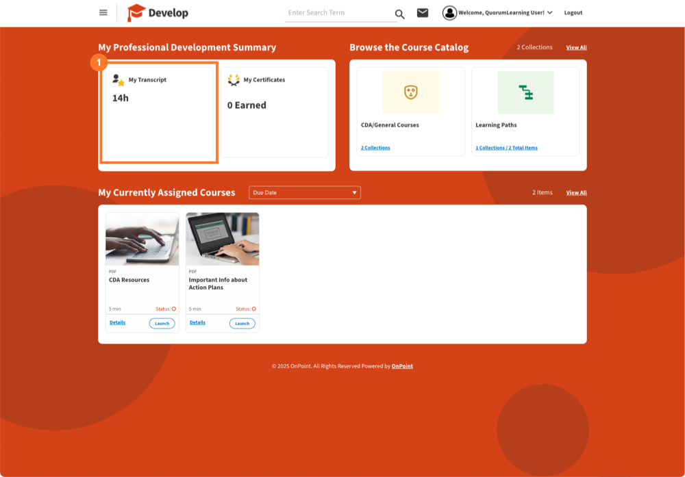 How to Access Your Quorum Transcript