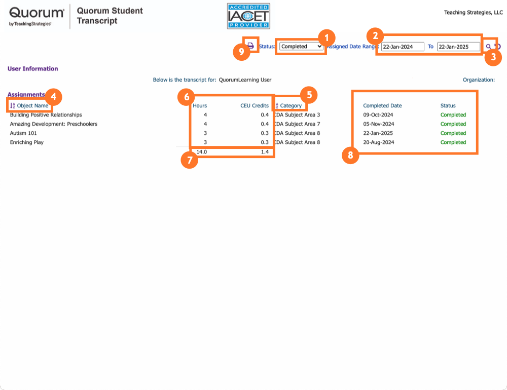 How to Access Your Quorum Transcript