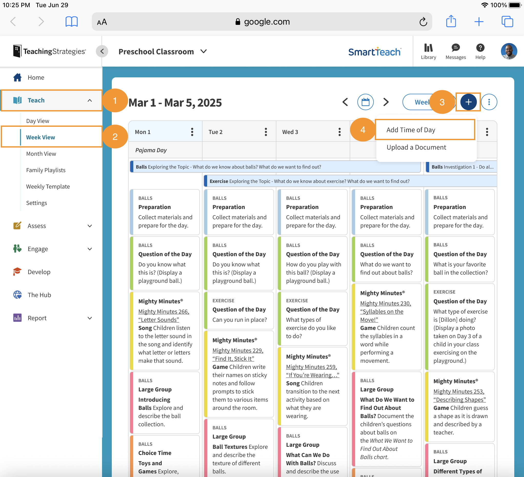 Planning for Mighty Minutes