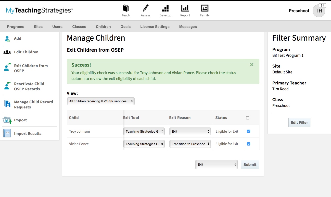 Tips for Using OSEP Features and Reports