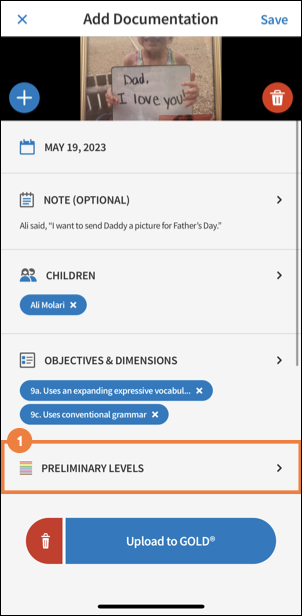 Adding Documentation in the SmartTeach® Mobile App