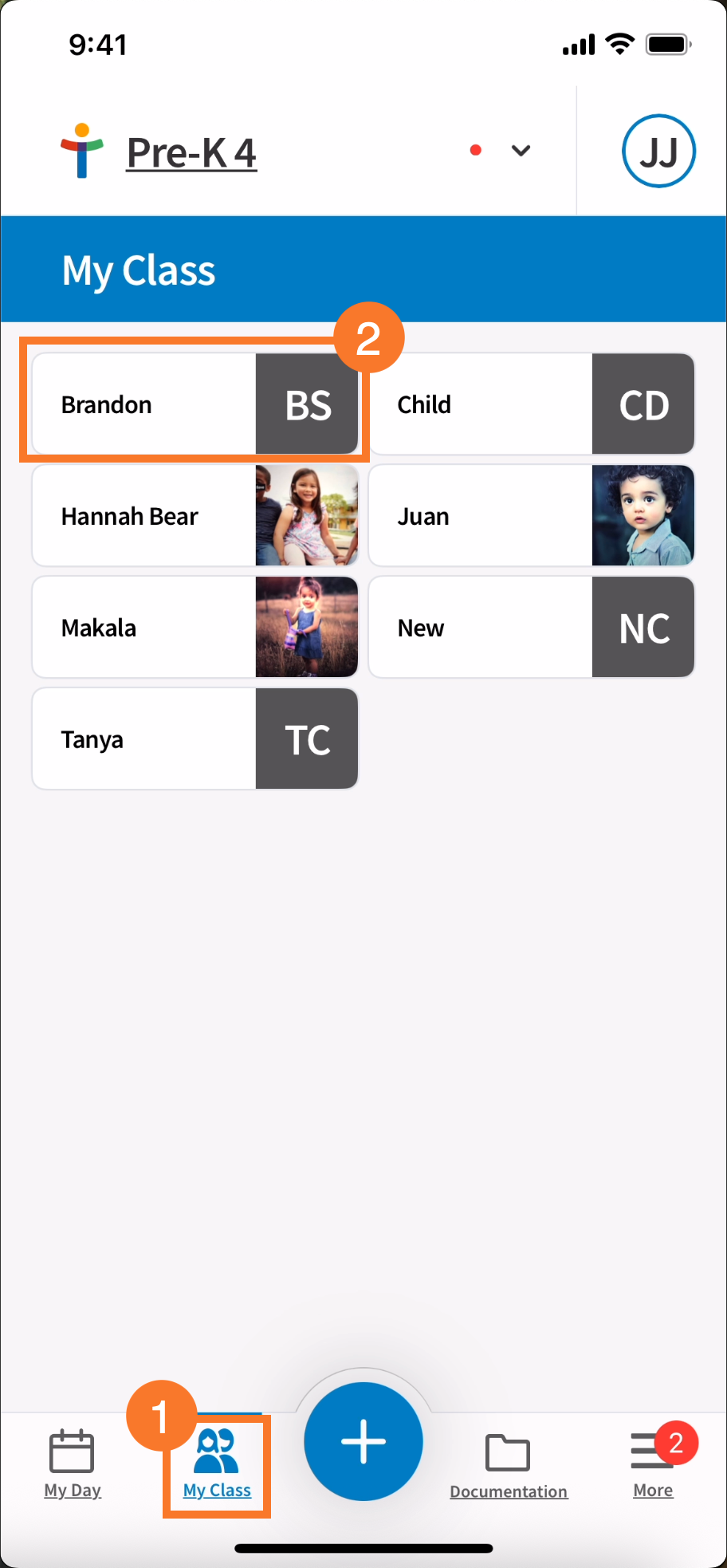 Using the My Class screen on the SmartTeach® mobile app