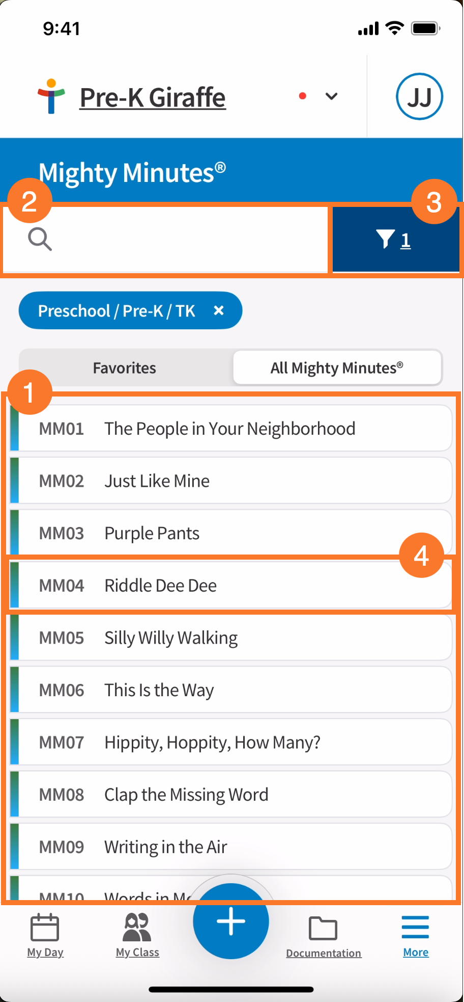 Using Mighty Minutes® on the SmartTeach® mobile app